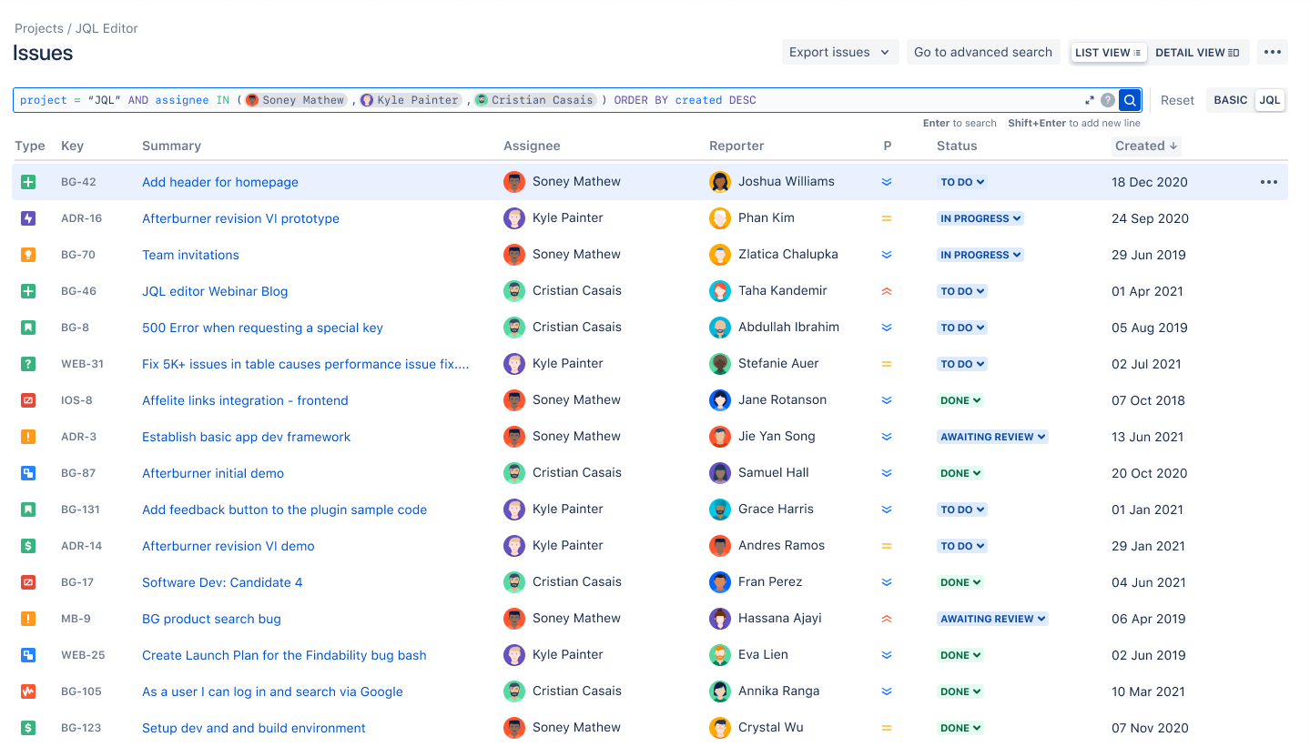 Atlassian: Neue Issue-Suche & JQL-Editor für Jira-Cloud-Nutzer
